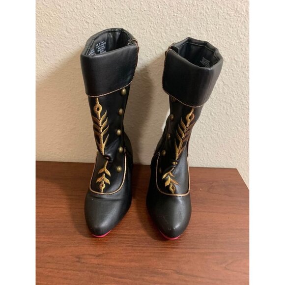 Disney | Shoes | Disney Frozen 2 Anna Boots Girls Size 9 Black | Poshmark
